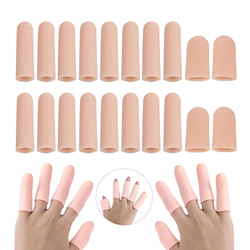 Finger Cot Gel Finger Protector (10 PCS) Gel Finger Support Protector ...