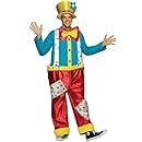 Amazon.com: Rasta Imposta Clown Male Costume, Multi-Colored, One Size ...