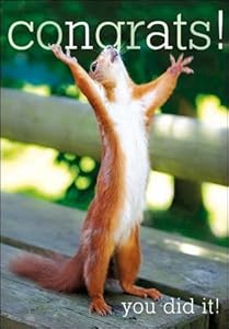 Woodmansterne Congratulations Card - Squirrel (0277): Amazon.co.uk ...