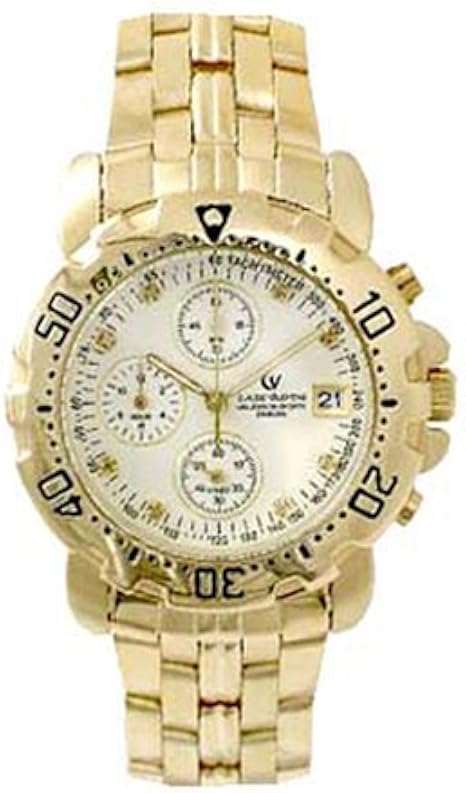 Claude Valentini Gents Millennium Diamond Cream Watch M231052DM: Amazon ...