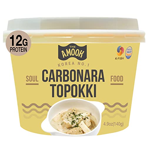 Samjin Amook Tteokbokki Fish Cake & Rice Cakes (Carbonara / 2 packs / 9 ...