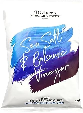 Hectare's Sea Salt and Balsamic Vinegar Hand Cooked Potato Chips 40 g ...