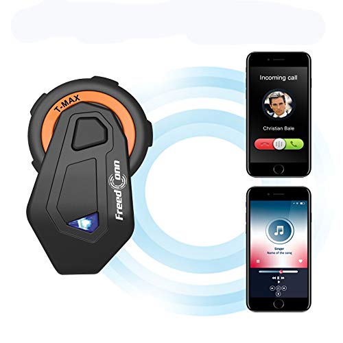 FreedConn Bluetooth Intercom Headset Motorcycle Helmet Interphone 6 ...
