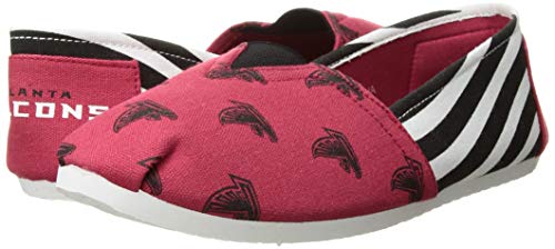 FOCO Atlanta Falcons NFL Womens Stripe Canvas Shoes - S on Galleon ...
