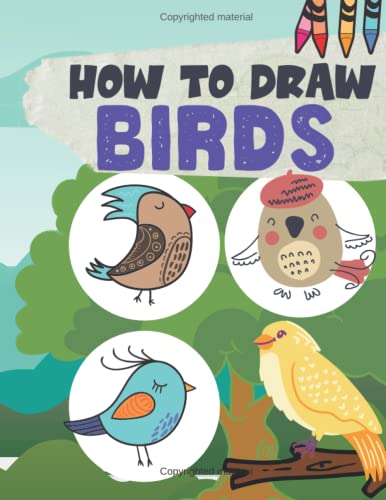 HOW TO DRAW BIRDS: Draw and Color 50 Birds! Easy, Big and Simple ...