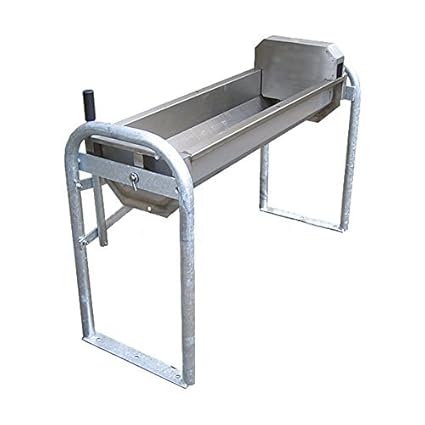 Tipping Water Trough 150 cm,stainless steel, for floor mounting ...