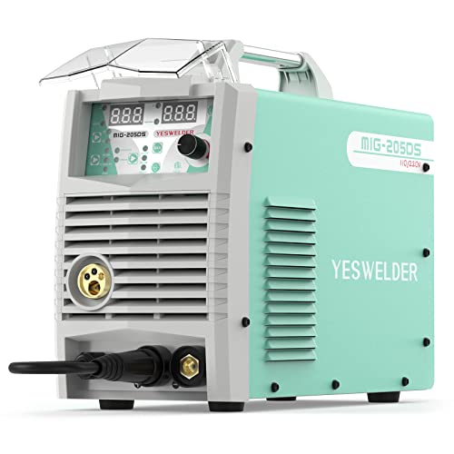 YESWELDER Digital MIG Welder MIG-205DS Green, 200Amp 110/220V Dual ...