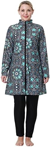 GladThink Women Muslim Oversized swimsuit Islamic Traditional Burkini ...