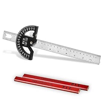 P.I.T. Angle Finder Protractor 12 Inch/305mm, Aluminum Alloy ...