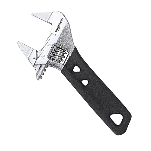 Amazon Basics 4.5-Inch (115mm) Slim Jaw Adjustable Wrench, 3/4-Inch ...