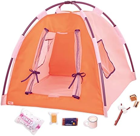 Our generation tent & camping set for 18 dolls - all night campsite ...