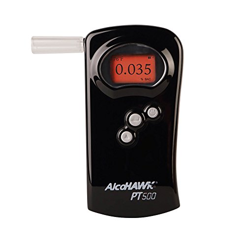AlcoHawk PT500 Breathalyzer, Fuel Cell Sensor, Police Grade ...