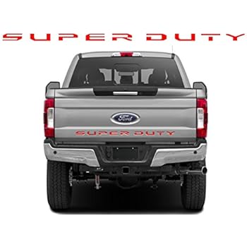 Amazon.com: Decal Mods Hood Grille Super Duty Insert Inlay Decals ...