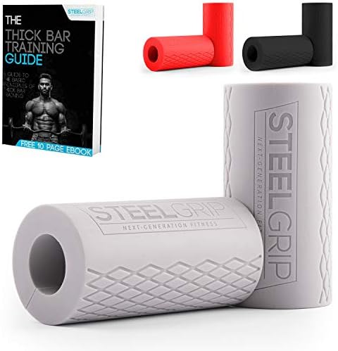 سعر Steelgrip Fat Bar Grips for Dumbbell and Barbell, Thick Silicone ...