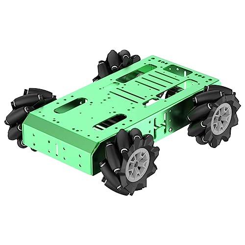 HIWONDER Mecanum 4WD Vehicle Chassis Large Metal Smart Car Kit with Encoder Geared Motors for ...
