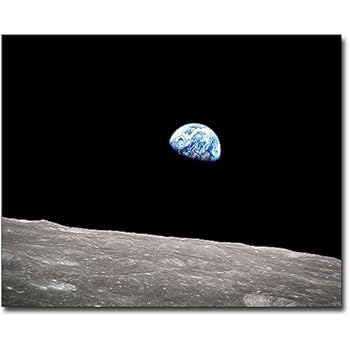 Amazon.com: Apollo 8 Earthrise from the Moon 11x14 Museum Silver Halide ...