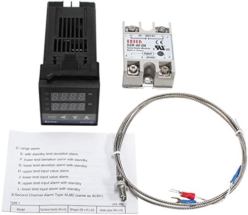 Temperature Controller, Eacam Digital LCD PID REX-C100 Temperature Controller Set + K ...