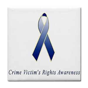 Amazon.com: Crime Victim's Rights Awareness Ribbon Tile Trivet: Kitchen ...