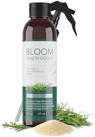 BLOOM HEALTH GOODS Rice Water And Brewed Rosemary For Hair & Skin. Mist ...