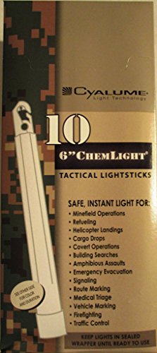 Cyalume IR Infrared Chem Lights Glow Sticks Chemlight 8-Hr NVG: Amazon ...