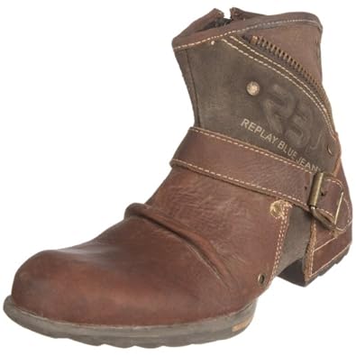 Replay Men's Clinic Dark Brown Pull On Boot GMU01.002.C0009L.018 12 UK ...