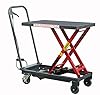 PHT Hydraulic Lift Cart, 500 Lb. Capacity, 28" x 18" Platform, 9" to 28 ...