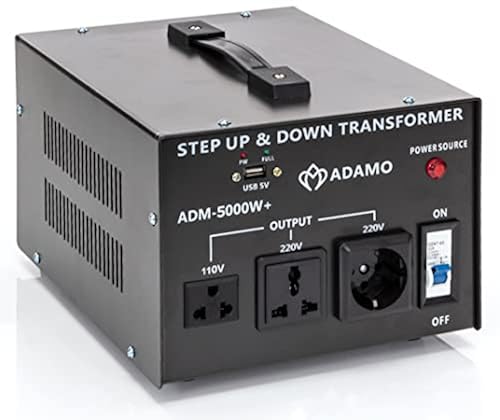 Step Up & Down Transformer - 5000 Watt Heavy-Duty Voltage Converter ...