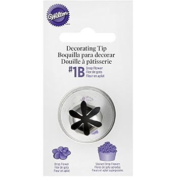 Amazon.com: Wilton #1B XL Drop Flower Buttercream Icing Piping Nozzle ...