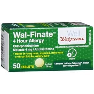 Amazon.com: Walgreens Wal-Finate Allergy Relief Tablets, 50 ea: Health ...