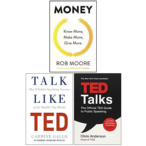 Money Know More Make More Give More, Ted Talks, Talk Like Ted 3 Books ...