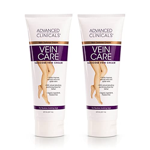 Advanced Clinicals Vein Care Leg Cream For Varicose Veins & Spider ...