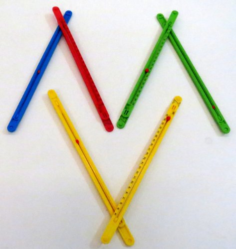 Buy hand2mind Magnetic AngLegs Plus Set with 8 Protractor for Kids and ...