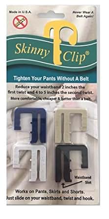 Skinny Clip Waistband Tightener for Men & Women - Hold up Pants, Skirts ...