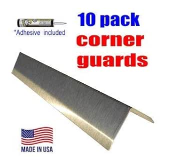 Amazon.com: 1 1/2" x 1 1/2" x 48" Stainless Steel Corner Guard ...
