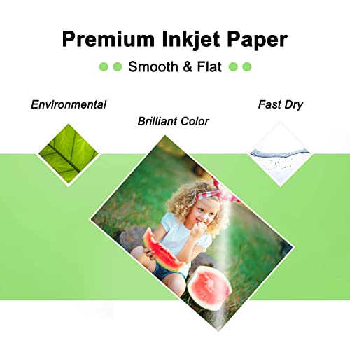 Koala Heavyweight Photo Paper High Glossy 8.5x11 Inches For Inkjet Printing 100 Sheets 61LB on ...