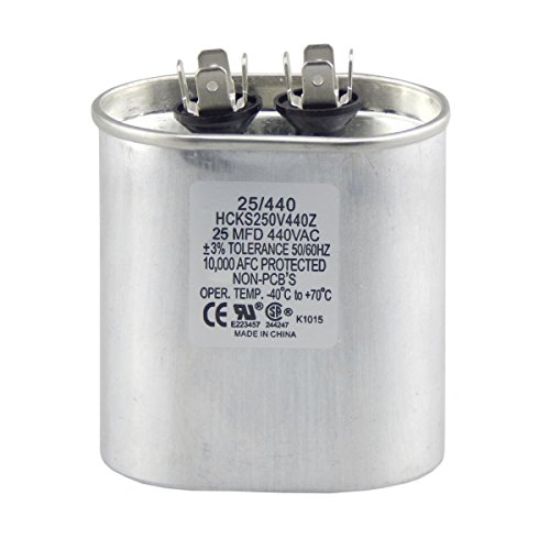 25 mfd Capacitor, Industrial Grade Replacement for Central Air ...