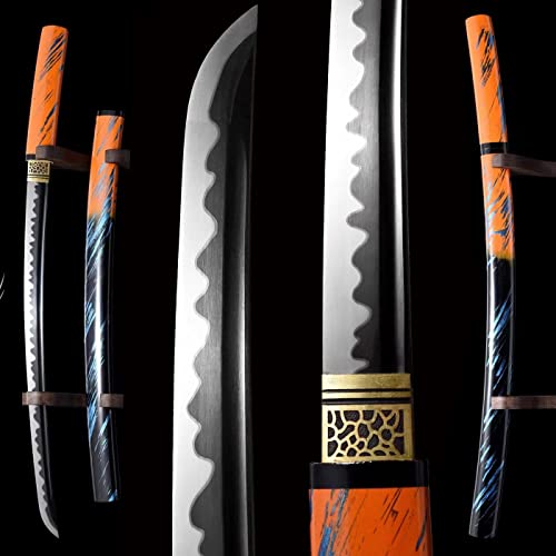 HERO SWORD Handmade 9260 Spring Steel Shirasaya Wakizashi Japanese ...