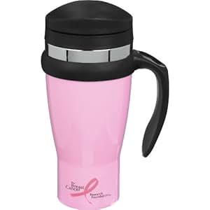 Amazon.com: Trudeau Drivetime 18-Ounce Travel Mug, Breast Cancer ...