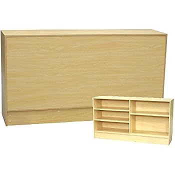Register Stand Only Garment Racks Free-Standing Maple Melamine , With ...