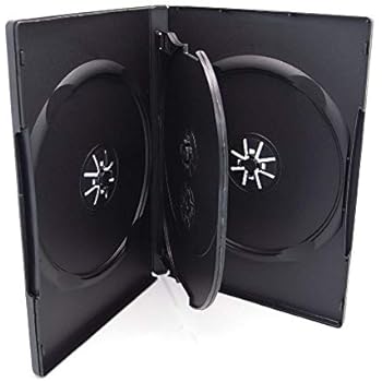Amazon.com: AcePlus Black Triple 3-Disc DVD Case 14mm Standard ...