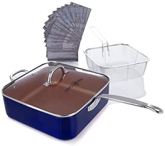 Amazon.com: Simply Ming 7.5qt Jumbo Pan with Fryer Basket and Free ...