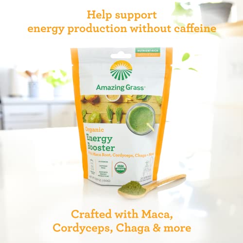 Amazing Grass Energy Booster Smoothie Mix: Energy Greens Powder, Maca ...
