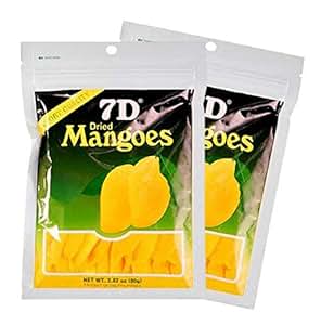 Naturally Delicious 7D Mangoes Tree Ripened Dried Mango 2 pack: Amazon ...