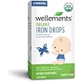 Amazon.com: Wellements Organic Iron Drops, 1 Fl Oz, Liquid Iron Vitamin ...