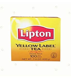 Amazon.com : Lipton Yellow Label Tea Bags 100ct, 1 pack : Black Teas ...