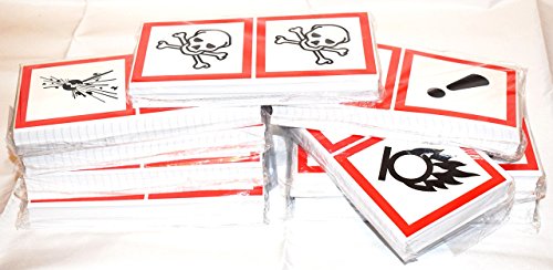 GHS Pictogram Labels, 4"X4", Complete Set of Nine (9) GHS - Want It All