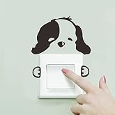 Amazon.com: 2pcs Light Switch Decals Cartoon Cat Chase Butterfly Pet ...