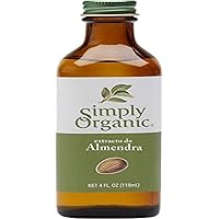Amazon.com: Simply Organic Almond Extract, Certified Organic | 4 oz ...