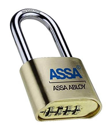 ASSA Lock SRB37D Resettable Brass Padlock: Amazon.com: Industrial ...