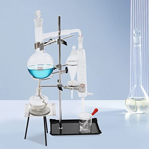 500ml Distillation Apparatus for Home, Glass Steam Distillation ...